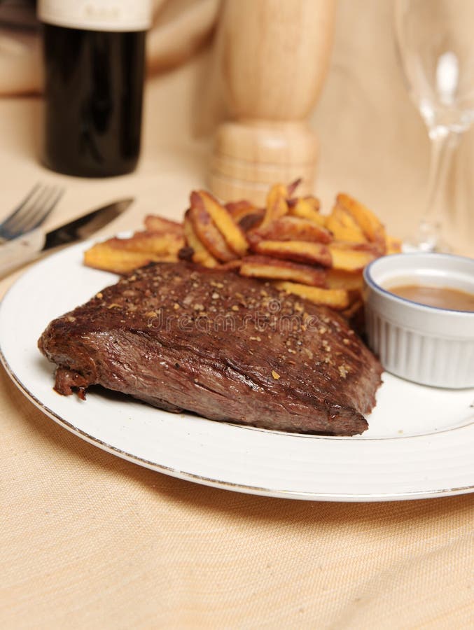 Steak frite 5 stock photo. Image of cookery, cuisine, grilled - 8140384