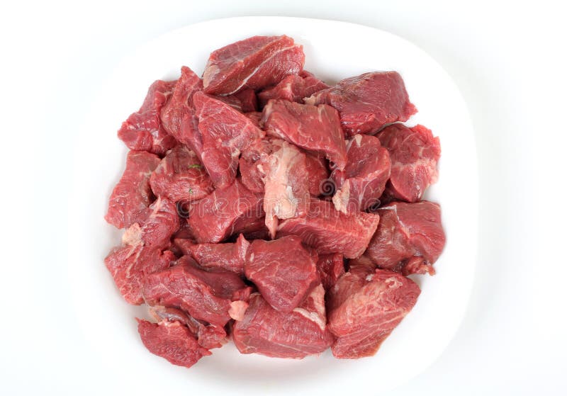 Steak meat on plate stock image. Image of muscle, beefsteak - 39124757