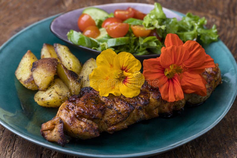 Steak stock photo. Image of marinated, beef, orange - 235702242