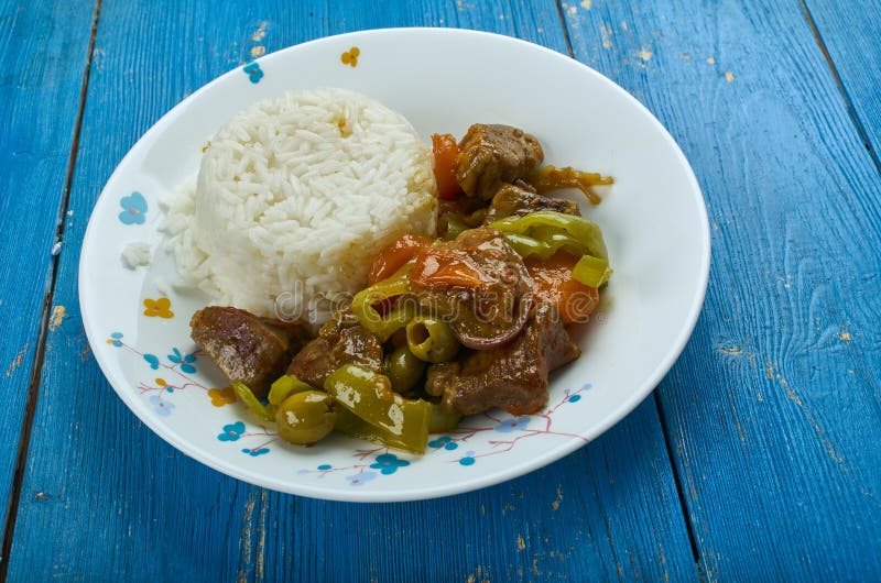 Steak Picado stock photo. Image of corn, steak, lunch - 117627552