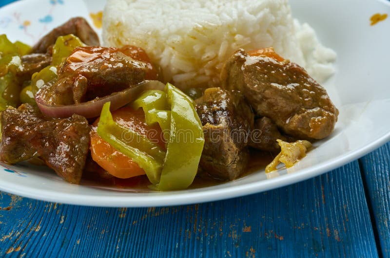 Steak Picado stock image. Image of cheese, lunch, cuisine - 117721715