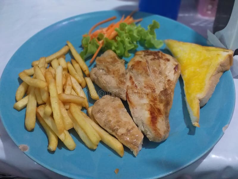 Steak Pork stock photo. Image of food, carrot, orange - 141190686