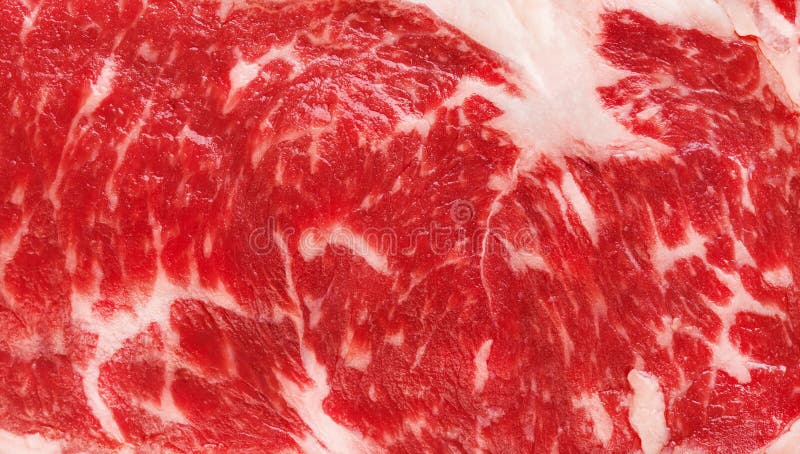 Steak Raw Meat. Marble Meat Beef Steak Texture Close Up Background. Top ...