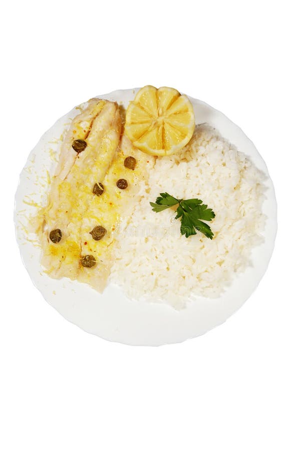 Steak and rice stock image. Image of fish, food, delicious - 399207