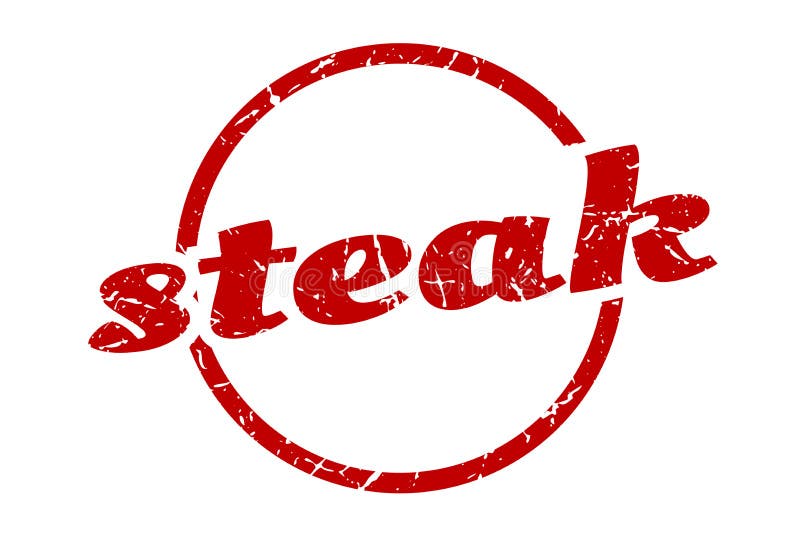 Steak sign and logo stock illustration. Illustration of element - 71681231