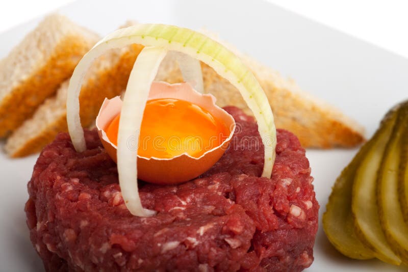 Steak tartar stock photo. Image of appetizer, tartar - 12492276