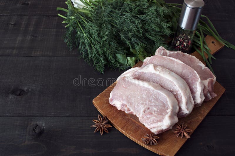 Fresh and Raw Meat Ready for Cooking Stock Image - Image of fresh, meat ...