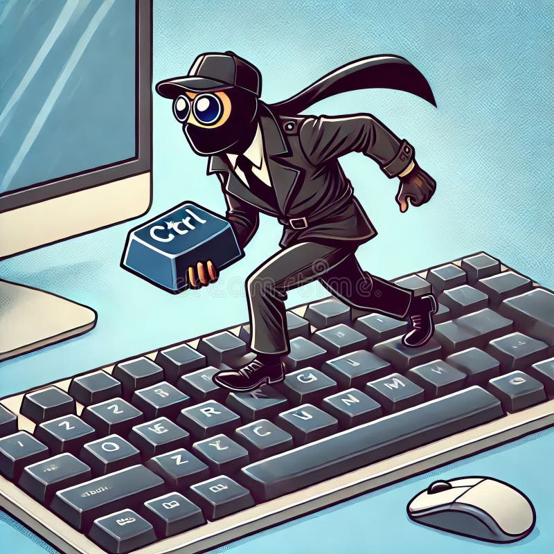 Stealing control stock illustration. Illustration of espionage - 353065296