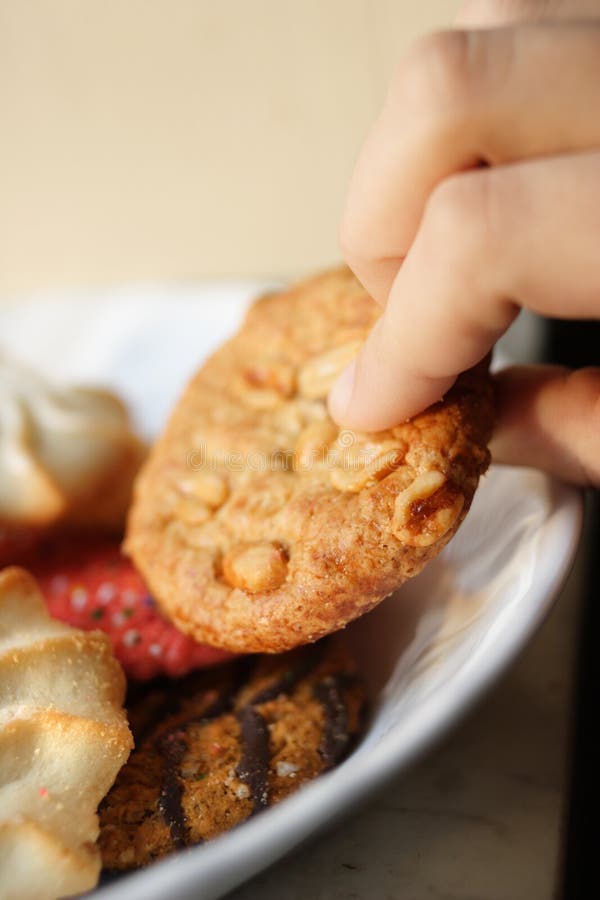 Stealing Cookies. stock photo. Image of comfort, holiday - 4065234