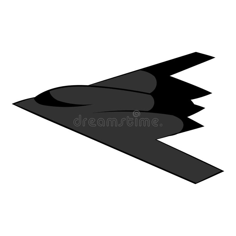 B-2 Stealth Bomber Vector Illustration Stock Vector - Illustration of ...