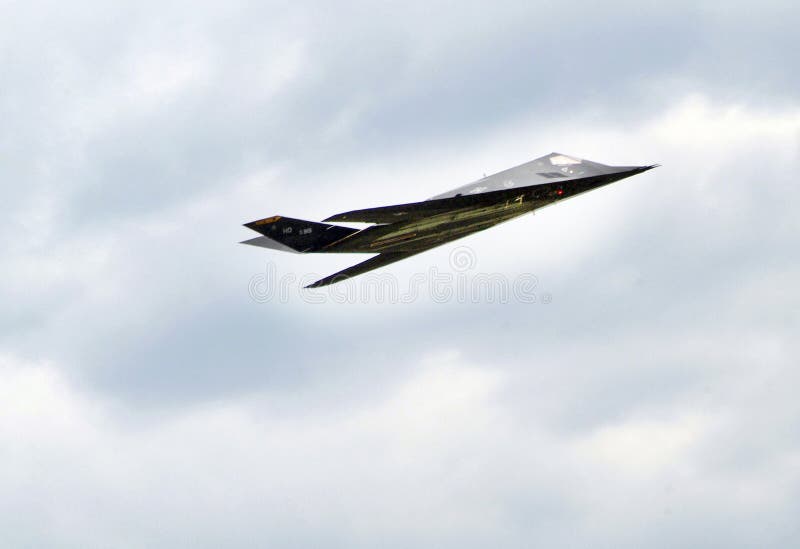 The Stealth Fighter in Flight Stock Photo - Image of force, base: 196471378
