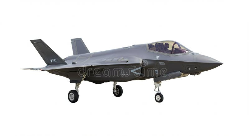 A Stealth Fighter Jet with a Sleek, Gray Body and Angular Design. it ...