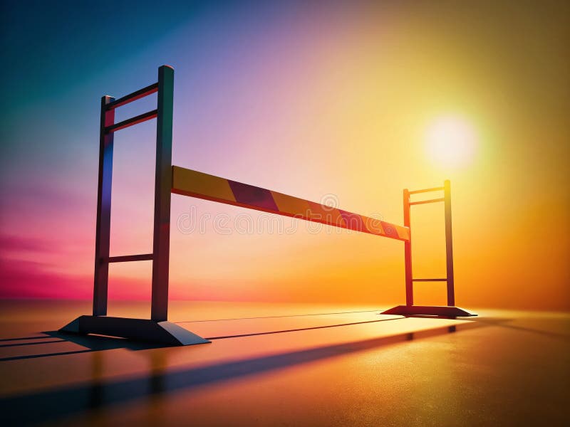 Stealth Security a Black Silhouette Navigates a Complex Obstacle Course ...