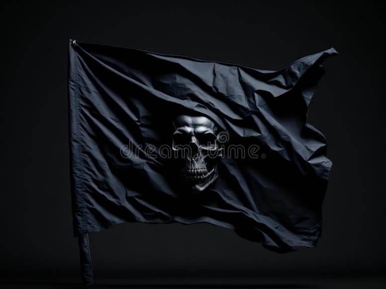 Stealthy Black Flag stock illustration. Illustration of cartoon - 292623767