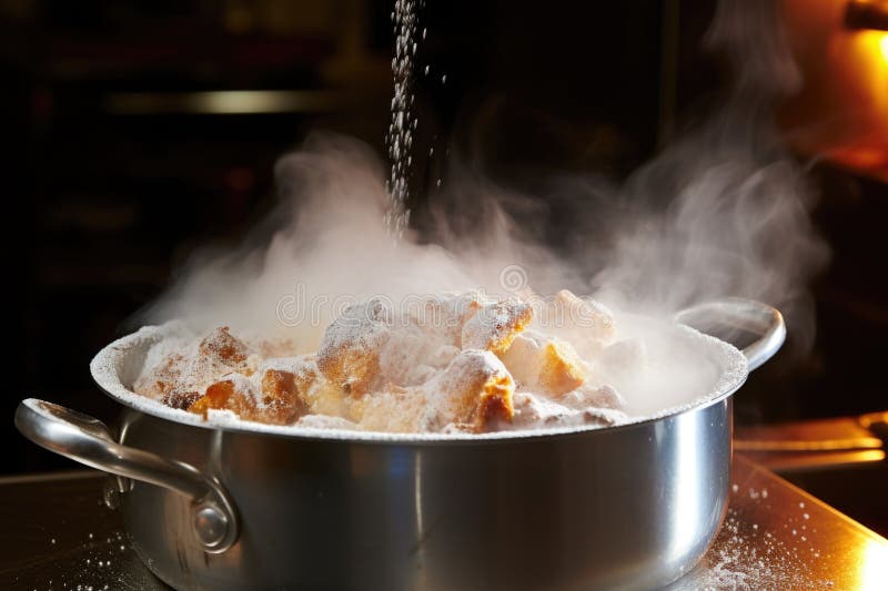 Steam Arising from Fresh Bread Pudding Stock Photo - Image of food ...