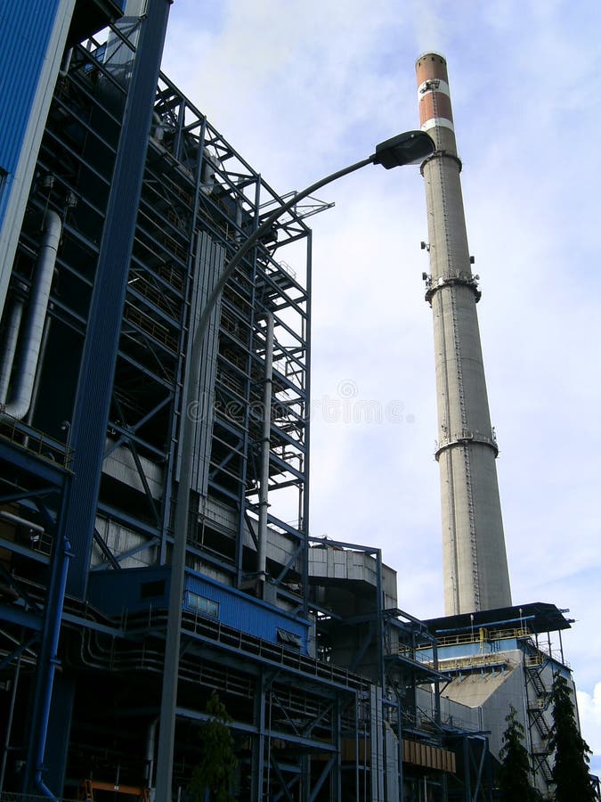 Steam Chimney PLTU Paiton in East Java Indonesia Stock Image - Image of ...