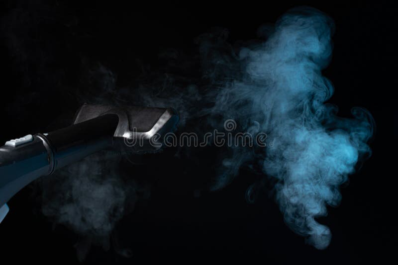 Steam Clean Brush Tool for Cleaning. Clean Steam Concept Stock Photo ...