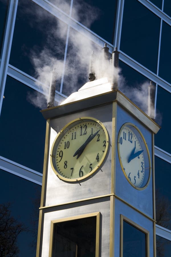 Steam clock stock photo. Image of power, indiana, style - 2241496