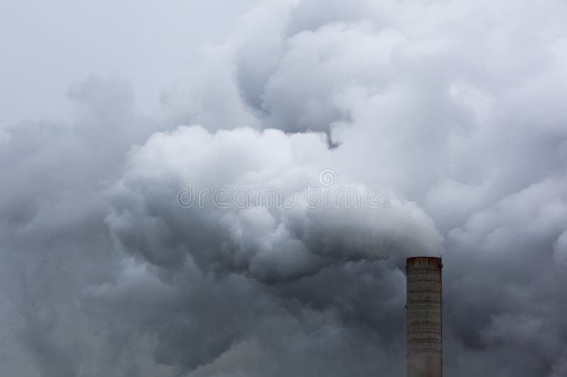 Steam Comes Out of a Chimney Stock Photo - Image of energy, steam: 24424210