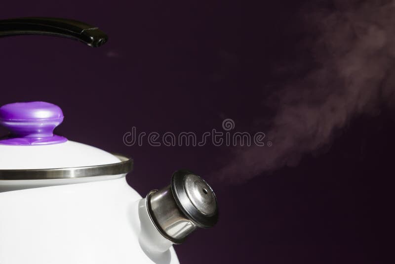 Steam From The Kettle Through The Opened Whistle Stock Photo - Image of ...