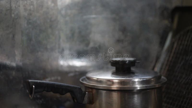 Steam Coming Out of the Pot Stock Footage - Video of boiling, steam ...