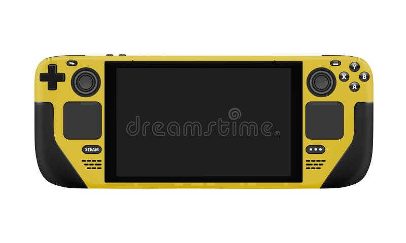 STEAM DECK Game Console in Vector on a White Background.Portable STEAM ...