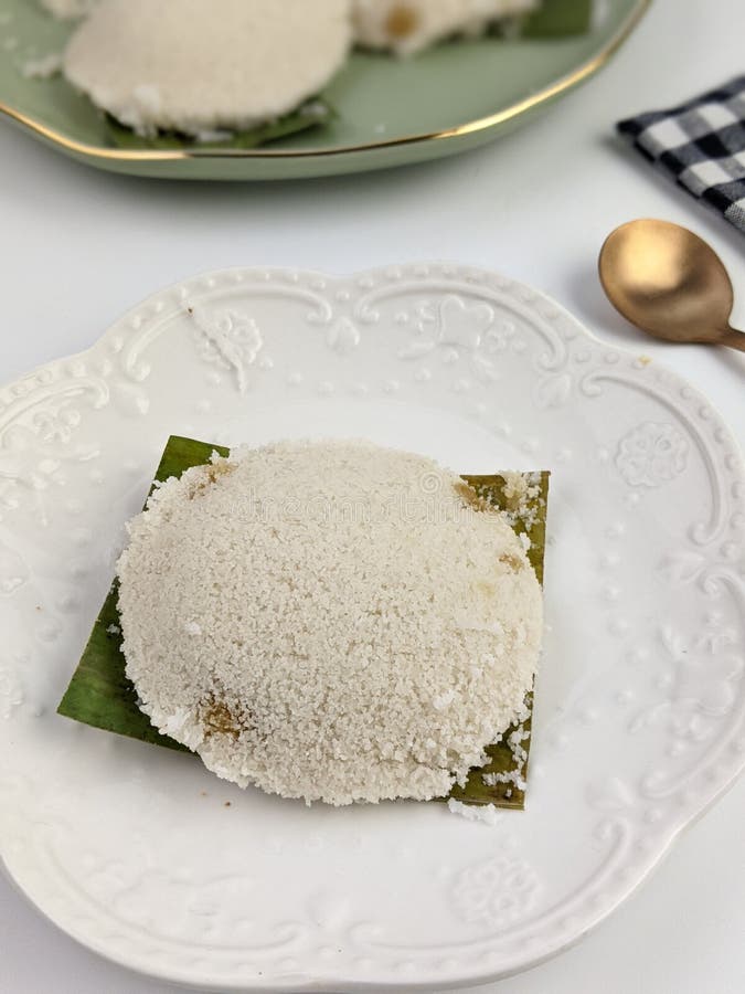 Steam Dessert Known As Putu Piring Stock Image - Image of snack, dairy ...