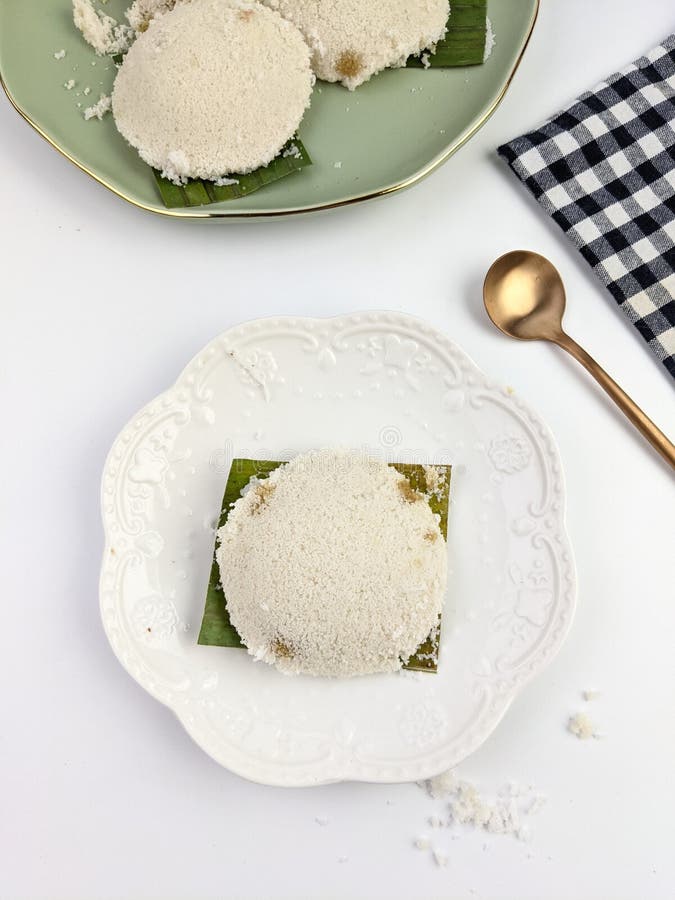 Steam Dessert Known As Putu Piring Stock Photo - Image of baking, food ...