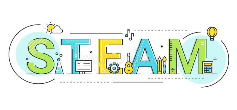STEAM STEM Education Logo. Science Technology Engineering Arts ... STEAM STEM Education Logo. Science Technology Engineering Arts ...