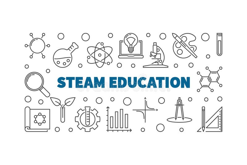 STEAM Education stock vector. Illustration of chemistry - 162588331