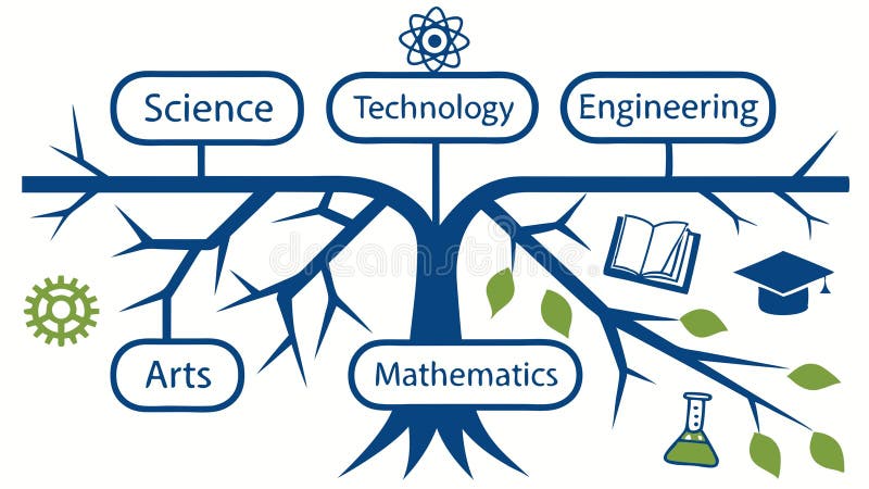 STEAM Education stock vector. Illustration of chemistry - 162588331