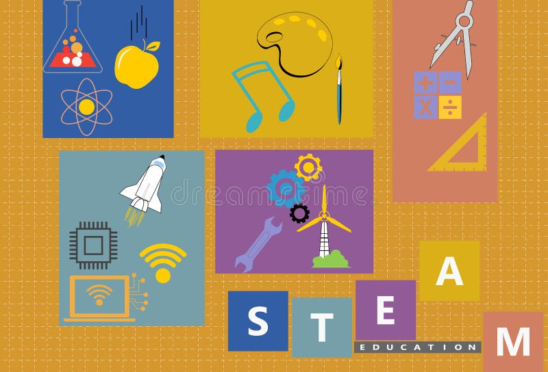 Infographic STEM Education stock vector. Illustration of learning ...