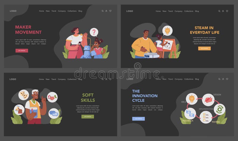 Children Studying Steam Stock Illustrations – 46 Children Studying ...