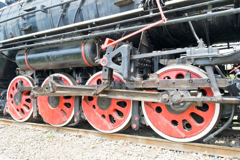 Steam engine stock image. Image of track, machine, transportation ...