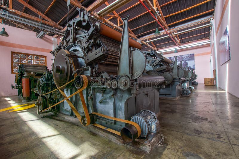 Steam engine in a factory stock image. Image of light - 189845005