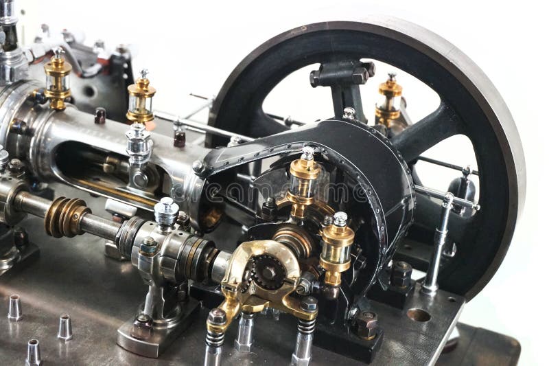 Steam engine isolated stock photo. Image of background - 119874824