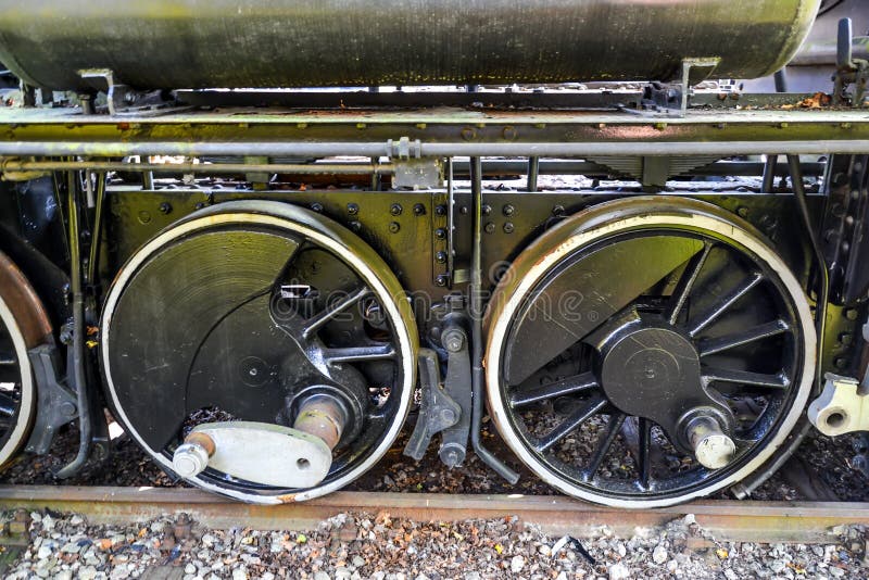 Steam engine main wheels stock image. Image of steam - 49800361