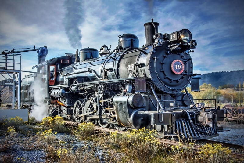 Steam Engine Number 19 editorial photography. Image of transportation ...