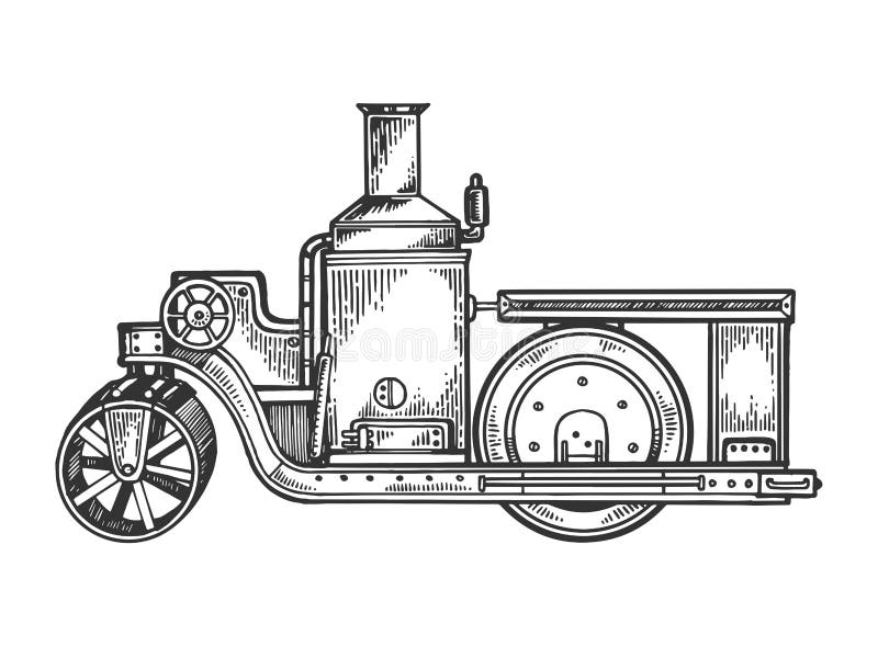 Steam Tractor Engraving Stock Illustrations – 23 Steam Tractor ...