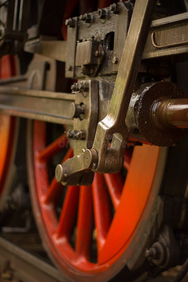 Vintage Steam Locomotive Engine Drive Wheel Grunge Stock Image - Image ...