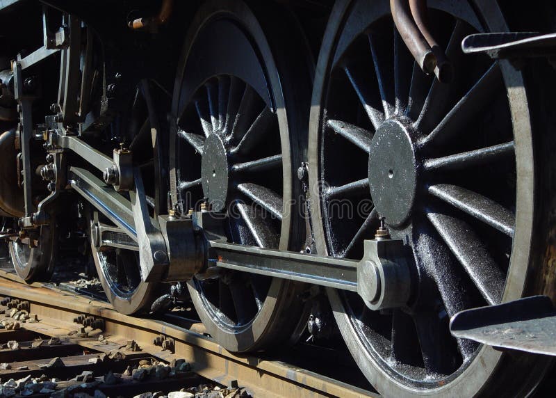 Gas Engine on Wheels Powers Threshing Machine Stock Image - Image of ...
