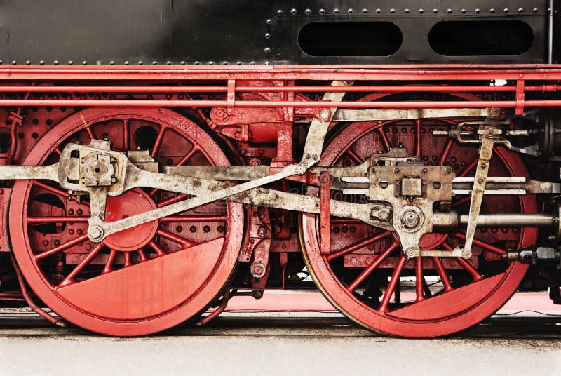 Steam engine wheels stock image. Image of steam, lever - 8799393