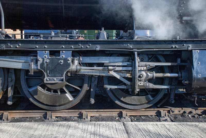 Steam engine wheels stock image. Image of power, porter - 169919841