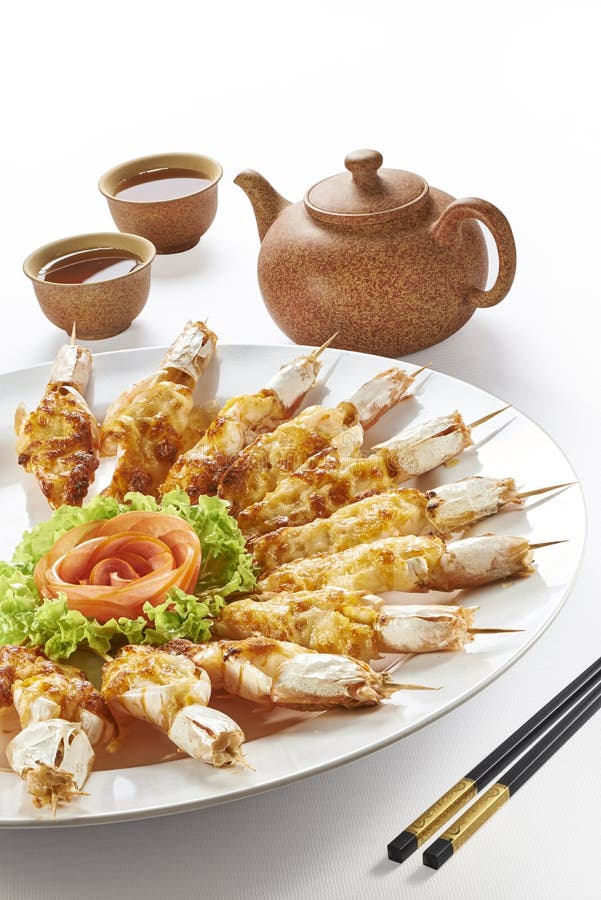 Steam Fresh Prawn Tradition Chinese Cuisine Stock Image - Image of ...