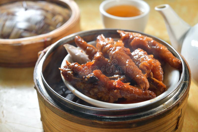 Steam Hot pot chicken feet stock image. Image of meat - 242797505