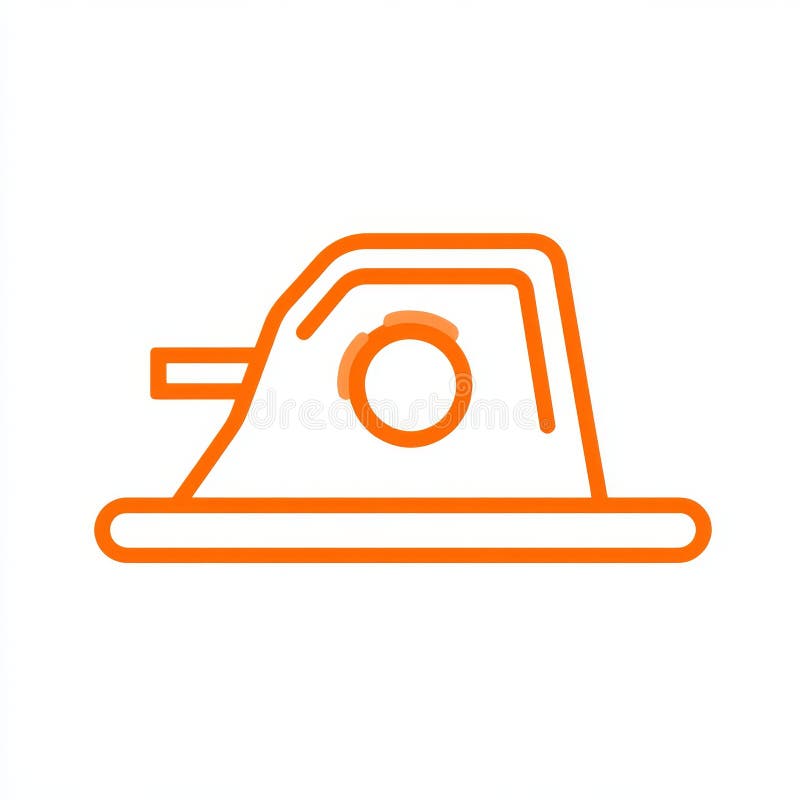 This Steam Iron Has a Modern and Stylish Appearance in Orange and White ...