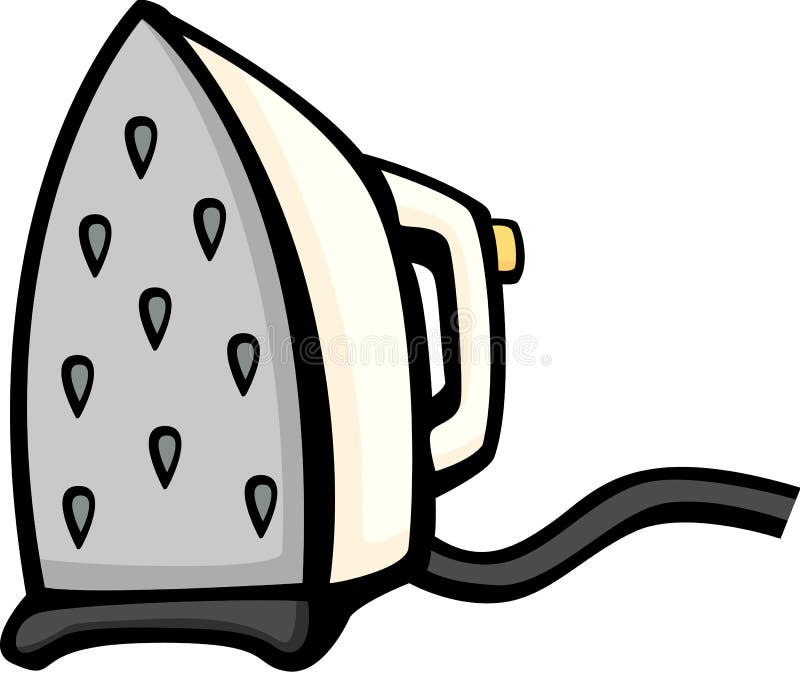 Steam Iron Vector Illustration Stock Vector - Illustration of steam ...