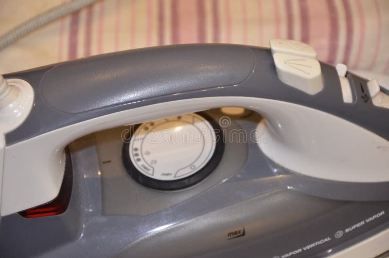 Steam iron white and grey stock photo. Image of dahlia - 132783498
