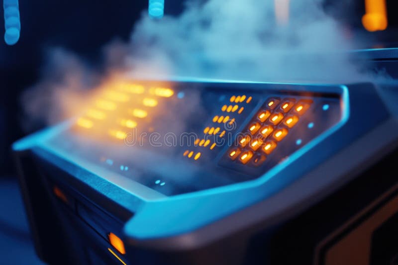 Steam Leak from Computer Hardware Stock Image - Image of equipment ...