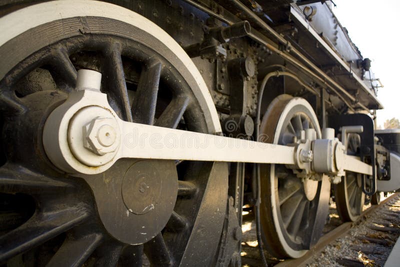 Front View Train Steam Locomotive. Stock Photo - Image of engine, retro ...